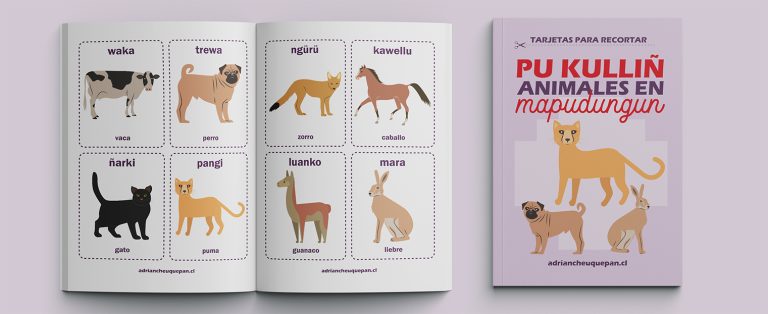 Pu Kulliñ Animales en Mapudungun | Tarjetas para recortar - Adrián ...